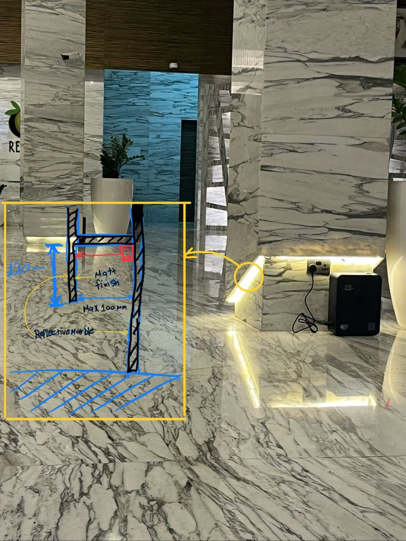 The Importance of Proper Strip Light Installation on Reflective Marble ...